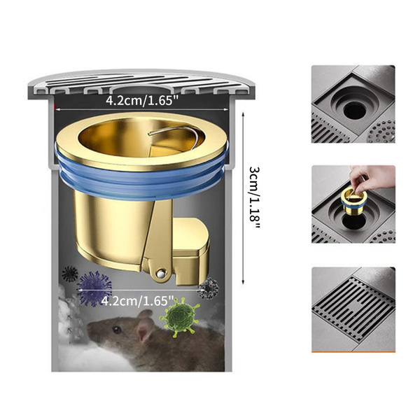 Anti-odor Floor Drain Backflow Preventer Deodorant Shower Waste Water ...