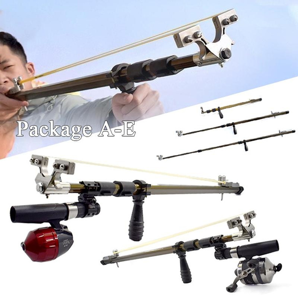 Big Bow Head Three-section Telescopic Slingshot Outdoor Shooting ...