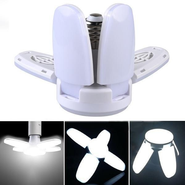 1PC/2PCS E27 base 28W Fan Blade Foldable Fan Lights,High-brightness LED ...