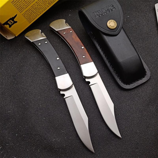 NEW Retro Buck 110 Pro Folding Knife 3.75" S30V Plain Sanding Blade ...