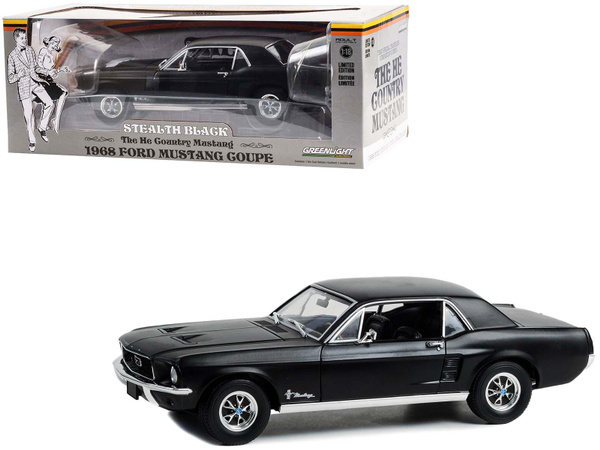1968 Ford Mustang Coupe Stealth Black "He Country Special - Bill Goodro ...