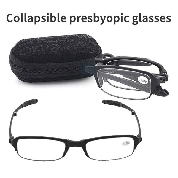 Plastic Folding Reading Glasses Women Men Frame Foldable Slim ...