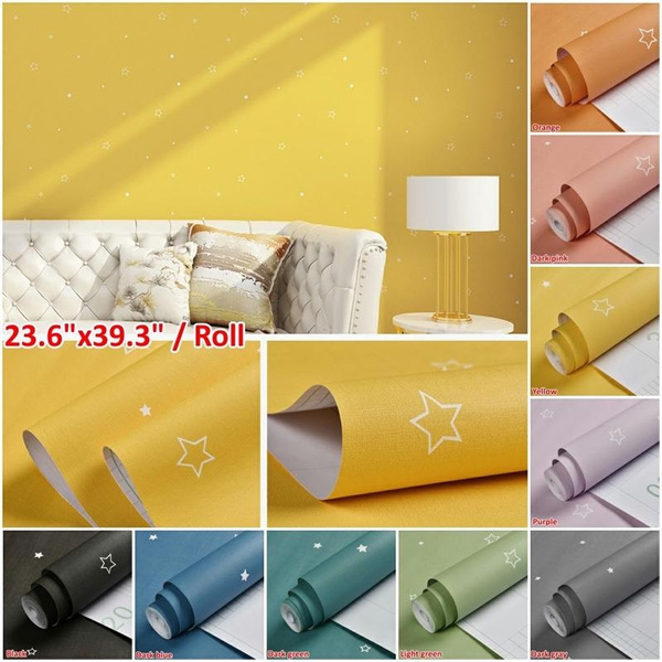18 Colors 60x100cm Self Adhensive PVC Wall Stickers Simple Wall Paper ...