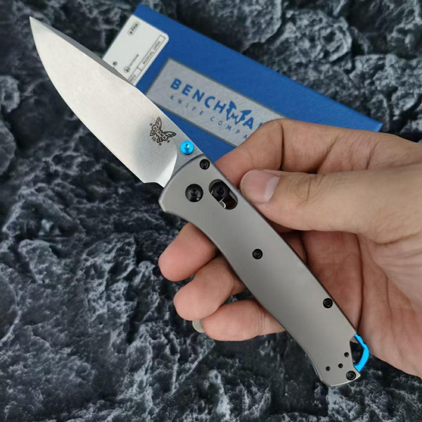 NEWEST Benchmade 535 TC4 Bugout AXIS Folding Knife D2 Blade Stone Wash ...