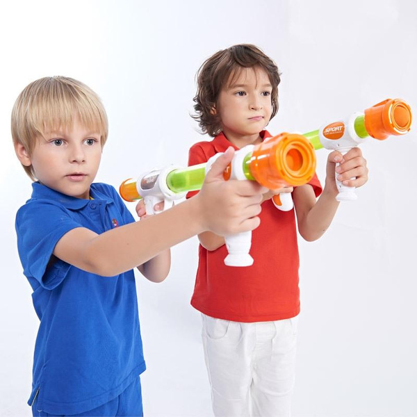 Children's Toy Gun Foam EVA Bullets Manual Burst Shooting Against Air ...