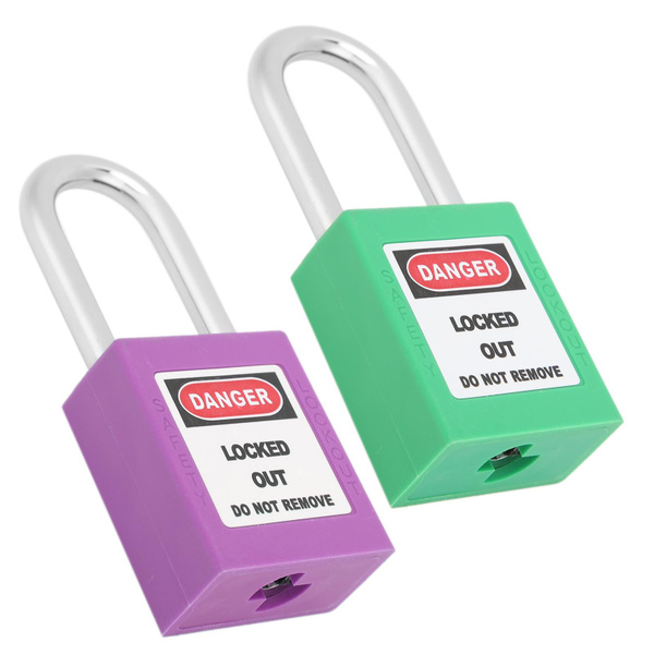 Skidproof Padlock, Safety Padlock 38mm Lockout Tagout Industrial Lock ...