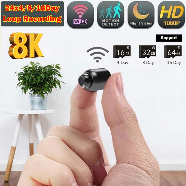 Upgraded Best 8K Camera Mini WiFi Spy Camera Full HD 1080P Wireless ...