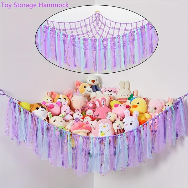 Stuffed Animals Net Hammock Hanging Plush Toy Hammock with Colorful ...