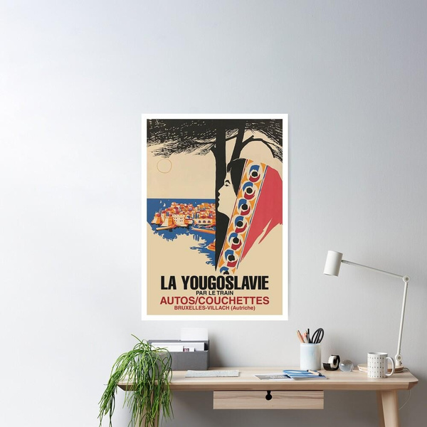 Yugoslavia by Train Poster Poster Jugoslavija Vintage Travel Design ...
