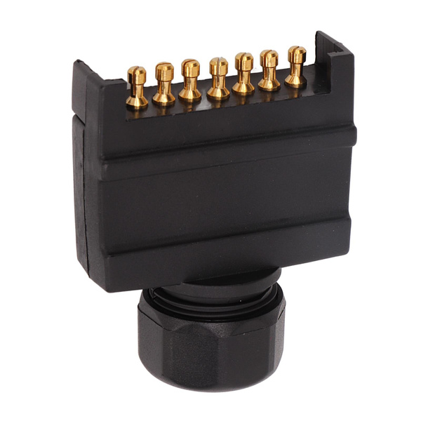 7 Pin Flat Trailer Plug, 12V 7Pin Flat Male Trailer Connector Adapter ...