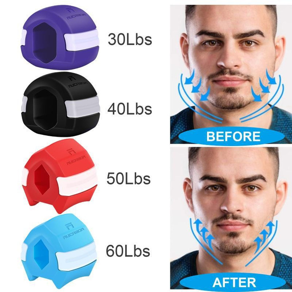 2024New Food-grade Silica Gel Jaw Exercise Line Ball Muscle Training ...