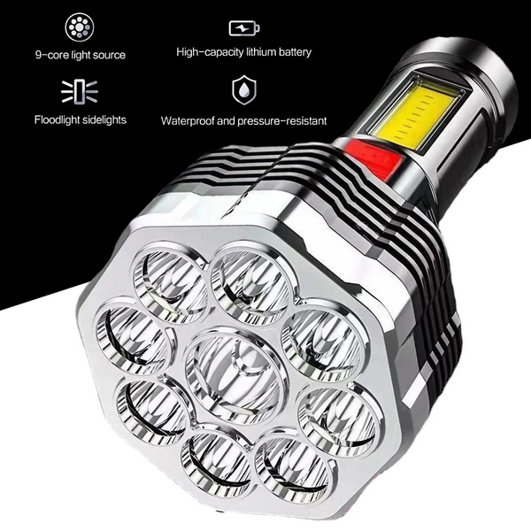 1PC Efficient Multi-Use Outdoor LED Throw Light, Nine-Core USB ...