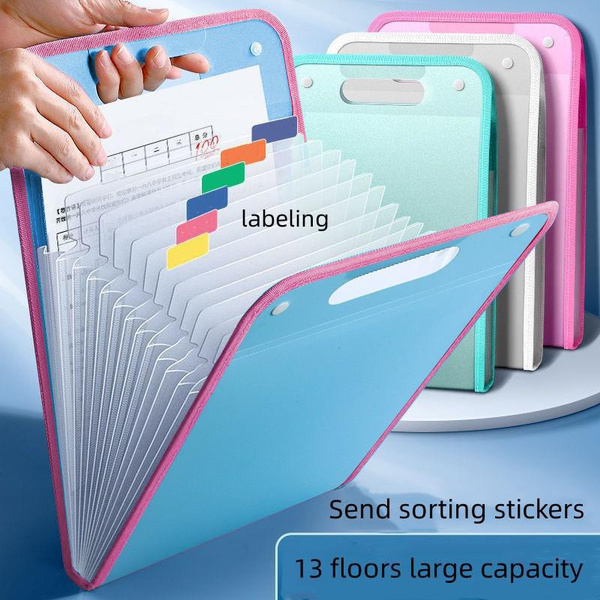 Portable organ Bag folder a4 large capacity student exam paper storage ...