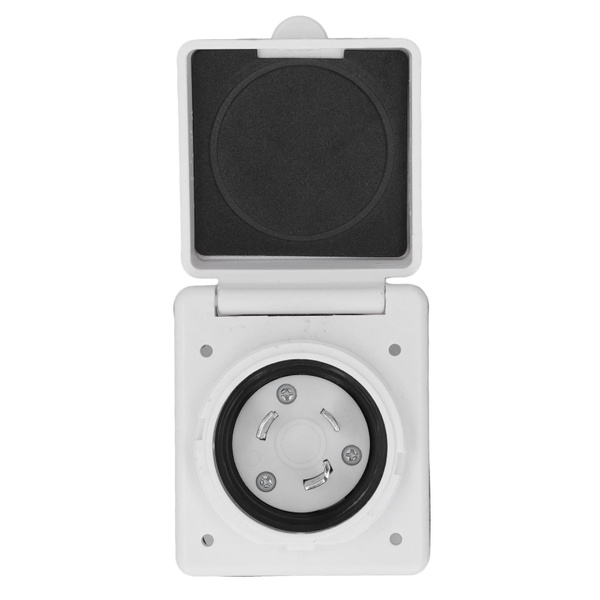 RV Power Connector, RV Power Inlet Socket RV Inlet 3 Pole 4 Wire Lock ...