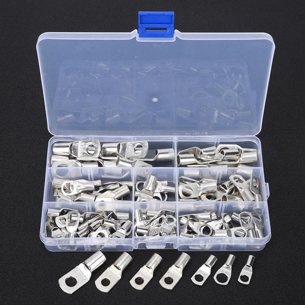 100PCS Terminal Connectors Cable Ends, Heat Shrink Tubing Assortment ...