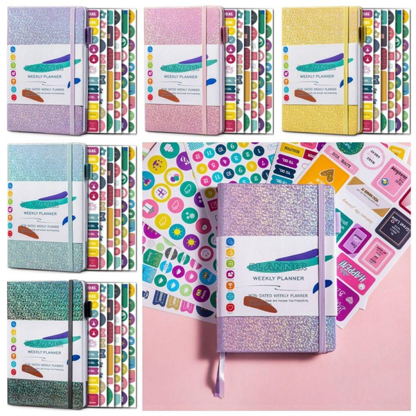 A5 Self Binding Notebook Self Binding With Sticker A5 Weekly Plan High ...