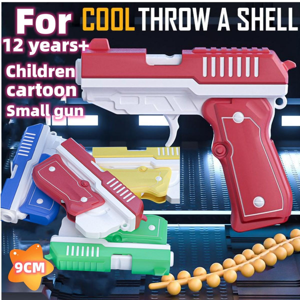Children Cartoon Small Gun Foldable Safety Soft Rubber Bullet Glock ...