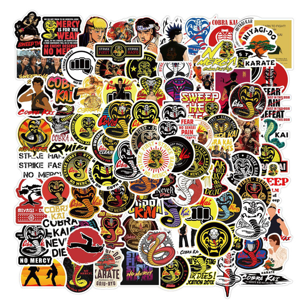 10/50Pcs Cobra Kai Stickers Daniel LaRusso Johnny Lawrence Graffiti Stickers for DIY Luggage ...