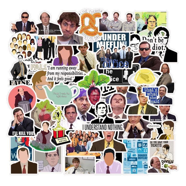 10/50Pcs the Office Stickers American Comedy Series Ryan Howard Steve ...