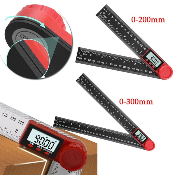 Folding Digital LCD Angle Finder Ruler 360° Protractor 200MM/300MM ...