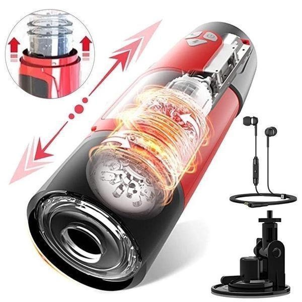 Automatic Male Sucking Bullet Masturbator Cup Vagina Masturbation Blowjob Telescopic Rotating ...