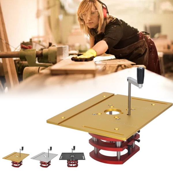 1 PC Router Lift Manual Lifting Router Lift System Kit Router Table Saw ...