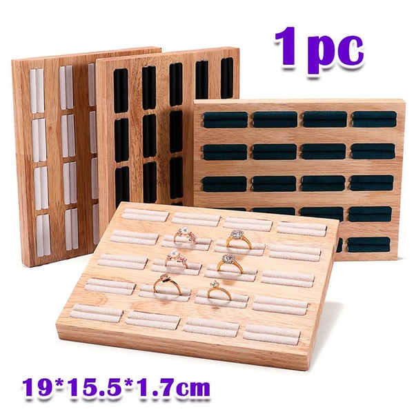 Solid Wood Ring Display Plate Jewelry Display Props Jewelry Display ...