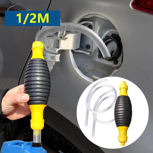 Fuel Hand Pump High Flow Siphon Portable Manual Car Transfer for Gas ...
