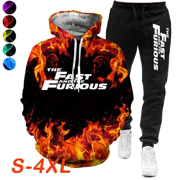 2023 New Cool 3d The Fast And The Furious Print Women Men 3D Flame ...
