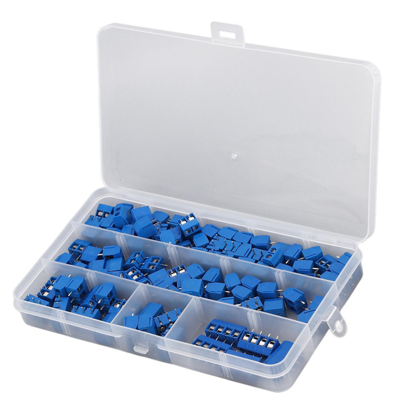 100Pcs 2 Pin 3 Pin 4 Pin PCB Mount Screw Terminal Block Connector Plug ...