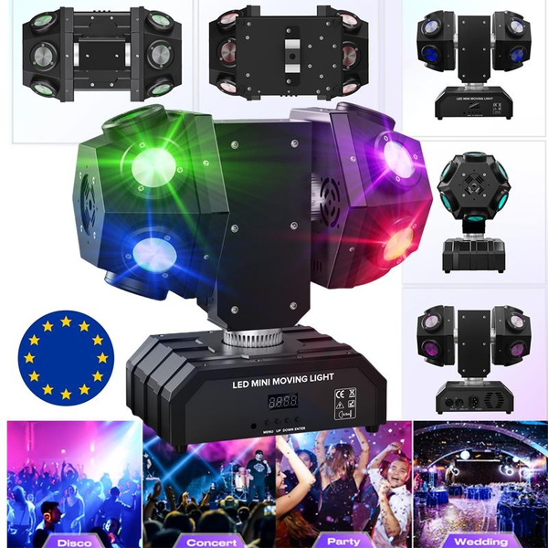 Cool Laser 12-LEDS RGBW Double Arm Moving Head Light Beam Multicolor ...