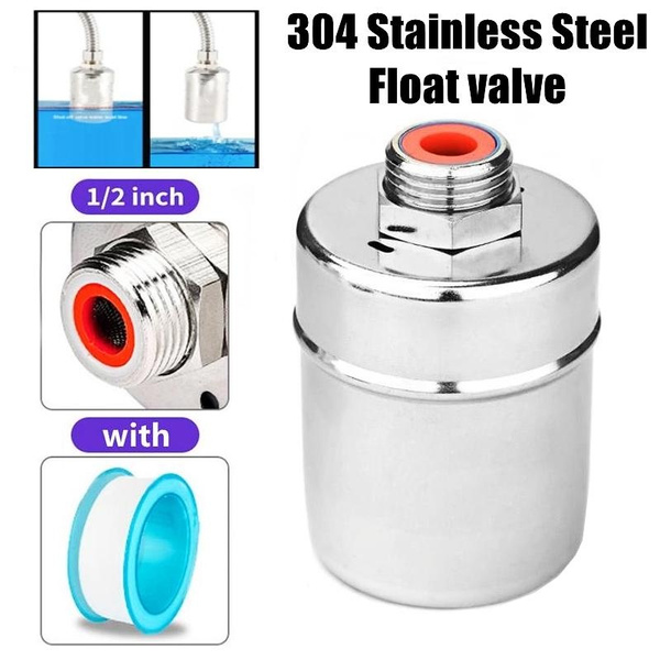 Stainless Steel Floating Ball Valve Automatic Water Level Control Valve 1/2 Float Valve Water ...