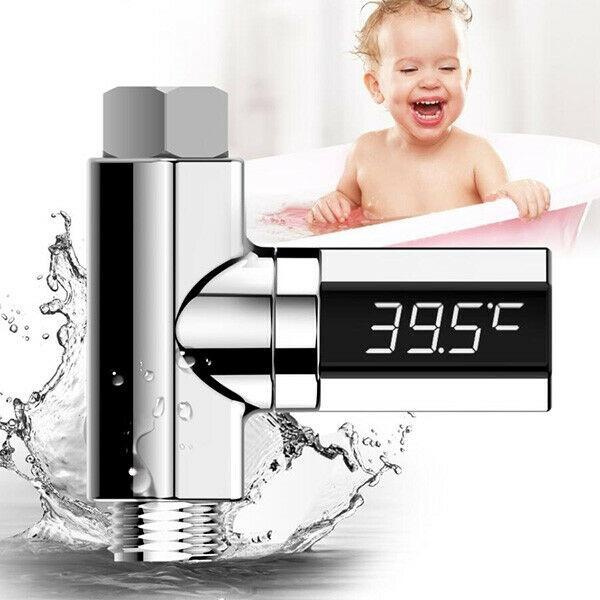 LED Digital 360° Rotating Water Shower Temperature Thermometer LED ...