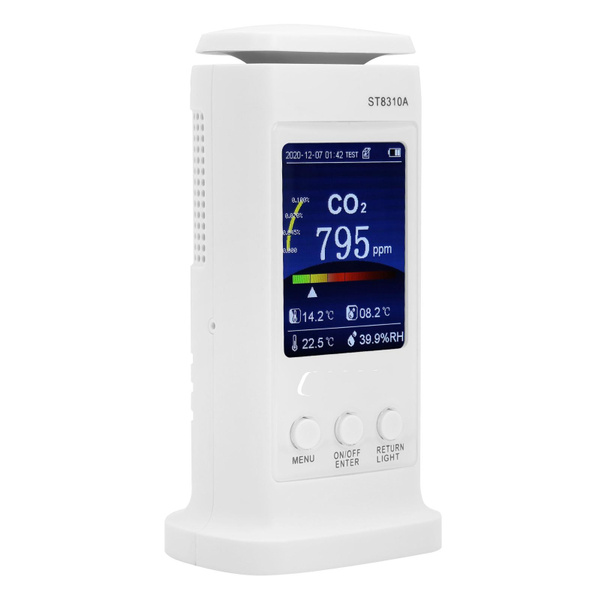 CO2 Monitor, 2.8in FPC Screen Carbon Dioxide Tester for Carbon Dioxide ...