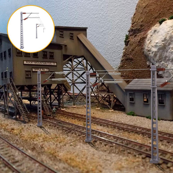 N Scale 1:160 Train Model Accessories Catenary Contact Network ...