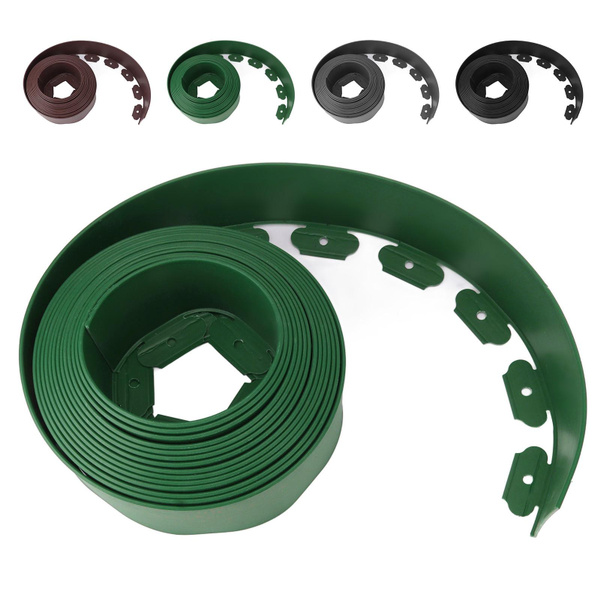 Landscape Edging Kit Garden Border Lawn Edging Roll Kit PE No Dig Tall ...