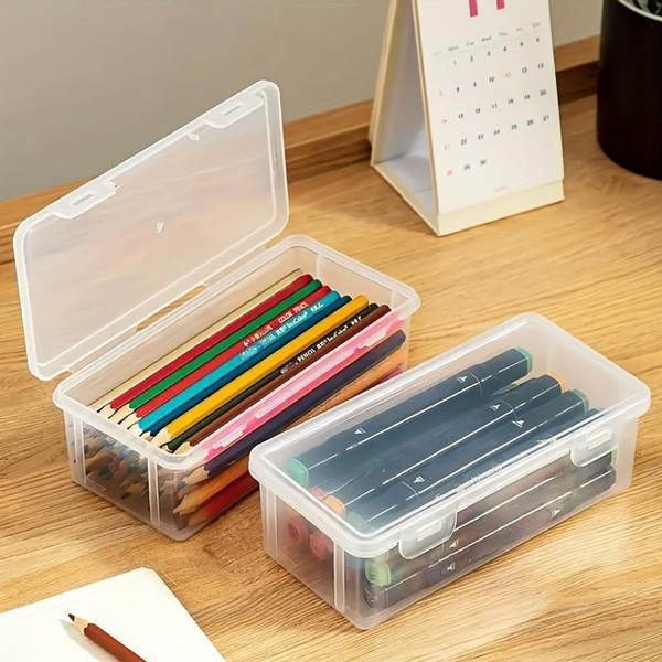 Big Capacity Light Weight Frosted Translucent Storage Pencil Case ...