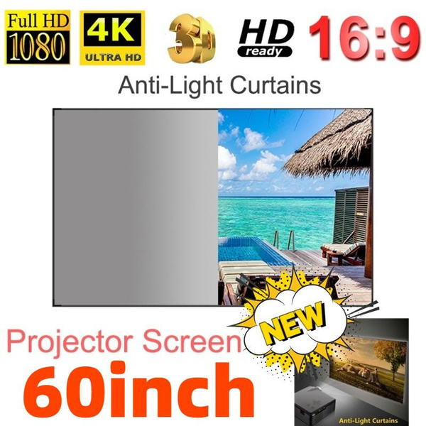 NEW 3D Foldable Projector Screen Multimedia Home Cinema Theater Screen ...