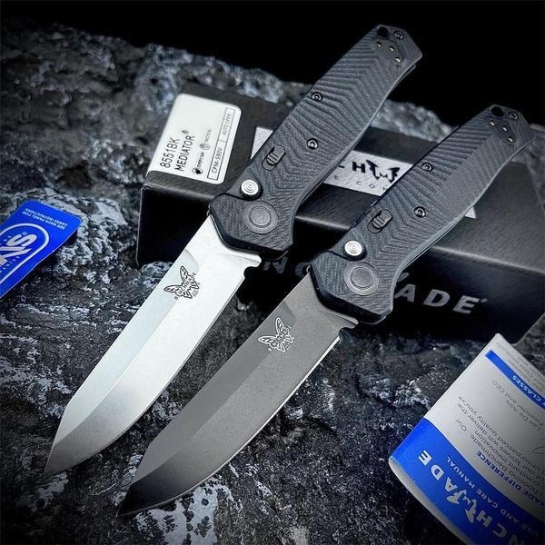 2023 New Benchmade Mediator AUTO 8551 8551BK Folding Knife 3.3\ S90V ... 2023 New Benchmade Mediator AUTO 8551 8551BK Folding Knife 3.3\ S90V ...