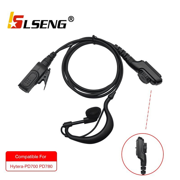 Walkie Talkie Headset Earpiece Mic for Hytera HYT PD700 PD700G PD702G PD705G PD752 PD780 PD782 ...