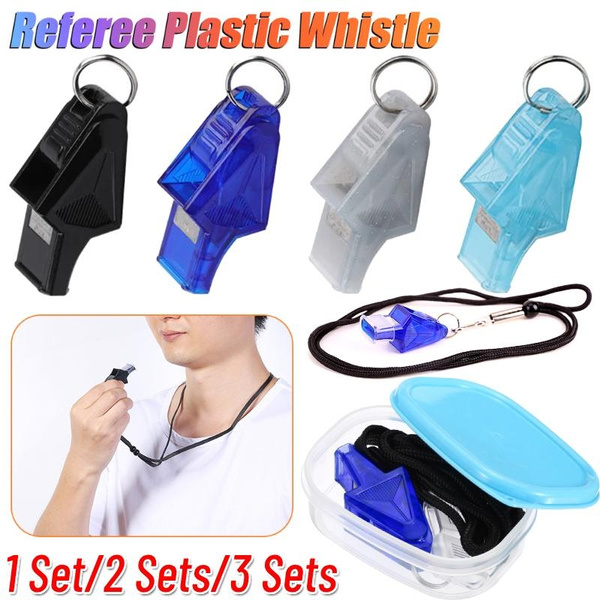 1 Set/2 Sets/3 Sets Sports Whistle Big Sound Whistle Plastic Whistle ...