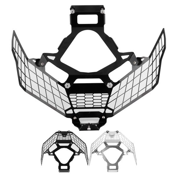 Akozon Motorcycle Headlight Grille Guard Headlight Mesh Guard Headlamp ...