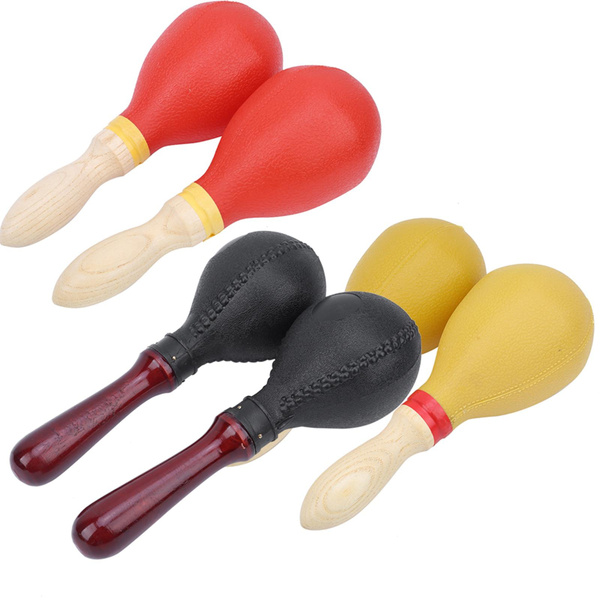 Maracas Toys, 2Pcs Sand Hammer Noisemaker with Plastic Shells and ...