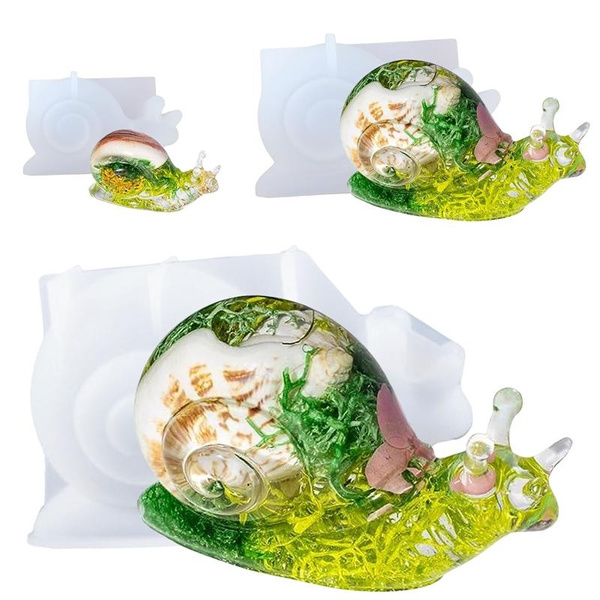 3 Sizes DIY Snail Molds for Resin Plaster Casting Craft | Wish