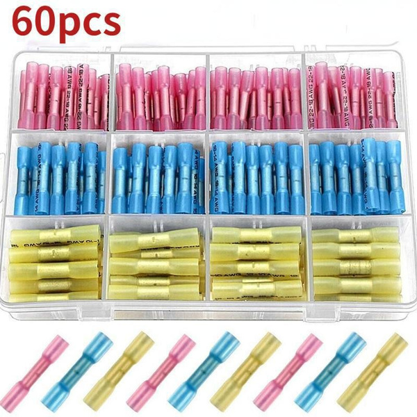 60/120pcs Shrink Connector Squeezing Connector Shock Connector Electric ...