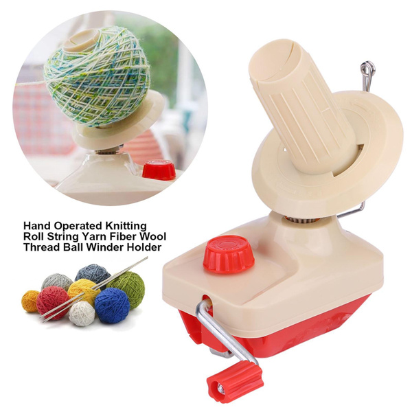 Woolen Yarn Fiber String Ball Winder Holder Handheld Hand-operated Wire ...