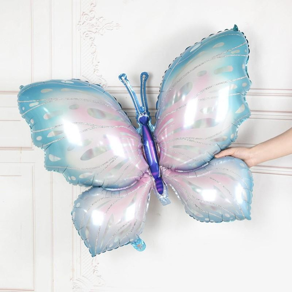 Butterfly Foil Balloon Silver Aluminum Foil Balloons for Wedding ...