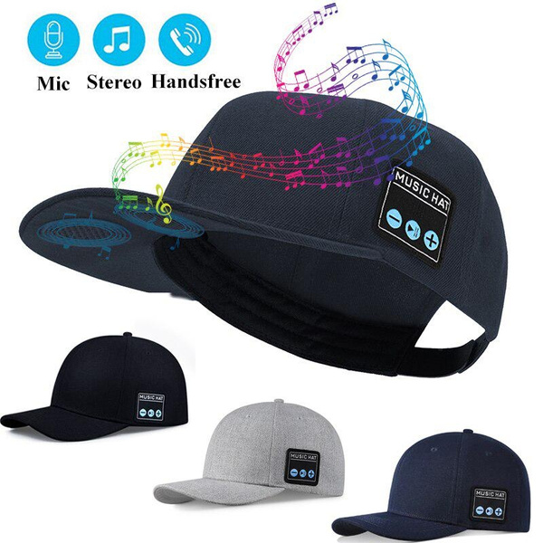 Wireless Music Hat Outdoor Stereo Bluetooth Headset Speaker Sports ...