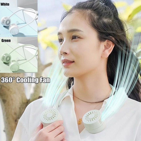 Portable Neck Fan Bladeless Fan USB Rechargeable Operated Wearable ...