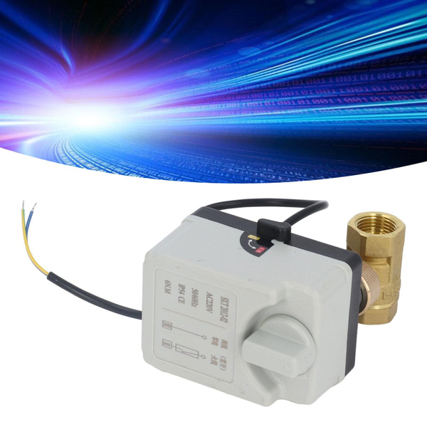Electric Valve, 2 Wire Motorized Valve Brass Wear Resistance IP54 ...